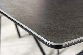 Roztahovací keramický stůl Halia 160-200 cm mramor antracit