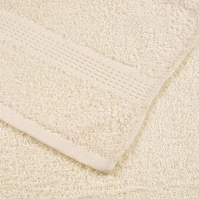 Saunové osušky FROGN 10 ks krémové 80x200 cm 360 g/m² 137009