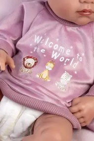 Llorens 84346 NEW BORN HOLČIČKA - realistická panenka miminko s celovi