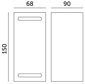 Venkovní nástěnné svítidlo QUERK 2xGU10/35W/230V IP54 15 cm černá