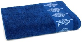 Bavlněný ručník Terra 50x90 cm tmavě modrý