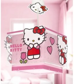 Dalber 73262 - Dětský lustr HELLO KITTY 1xE27/15W/230V růžová
