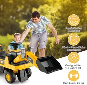 Costway Dětský bagr s úložným prostorem pod sedadlem a nastavitelnou lžící