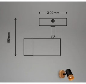 Briloner 2144015 - Nástěnné bodové svítidlo SPOT 1xGU10/9W/230V