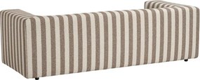 Hnědá/krémová žinylková pohovka 220 cm Lisa – Ellos Home