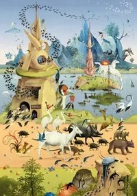 HEYE Puzzle Na výletě: Hieronymus Bosch / 500 dílků / 35 x 50 cm