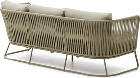 Khaki ocelová zahradní pohovka Saconca – Kave Home