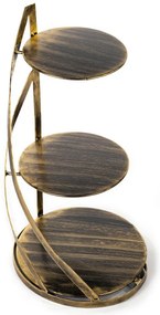 Kovový servírovací tác Nowell Gold, 38x60 cm