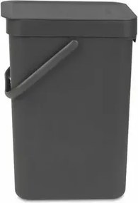 Brabantia Sort  Go Odpadkový koš 12 L tmavě šedá / 20 x 35.1 x 24.9 cm