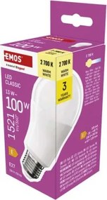 Emos lighting LED žárovka Classic A60 / E27 / 13 W (100 W) / 1521 lm / teplá bílá 1525733281