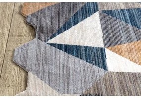 Moderní koberec TINE 75419A Mozaika, nepravidelný tvar, šedá, žlutá velikost 195x290 cm | krásné koberce cz