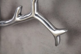 Dekorace Antlers, 90 cm, stříbrná