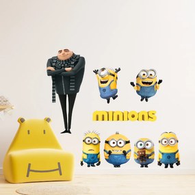 Samolepka na zeď "Mimoni"