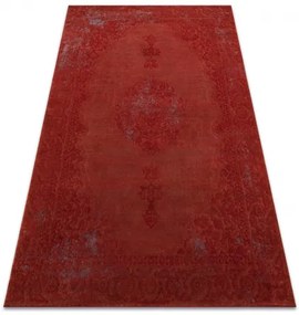 Kusový koberec vlněný JADE 45001/300 OSTA Ornament červený šedý Rozměr: 200x300 cm