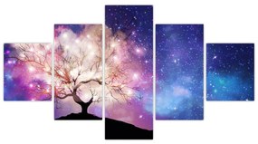 Obraz - Vesmírný strom (125x70 cm)
