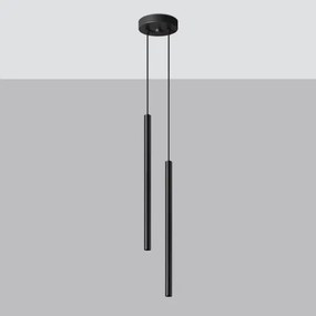 Závěsné svítidlo SOLLUX PASTELO 2 černé G9 2x8W bez žárovky SL.1304