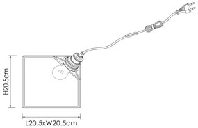 Lucide 10518/20/60 - Stolní lampa DAVOS 1xE27/60W/230V