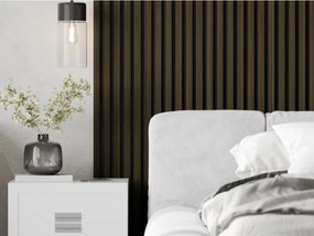 Mexen Lam-B, akustické stěnové lamely 275 × 30 cm, HDF deska 4 mm, technická dýha, eben královský, S100-275307-3015-020