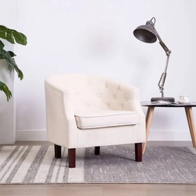 Křeslo béžové textil 247002