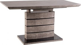 Casarredo - Komfort nábytek Rozkládací jídelní stůl LEONARDO 140x80, beton/černá