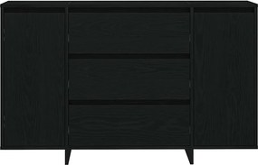 Servírovací skříň Černý dub 120 x 41 x 75 cm Kompozitní dřevo 3333915