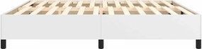 Rám postele s boxspringem bílá 200 x 200 cm umělá kůže 3121066