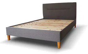 Čalouněná postel KAROLINA šedá rozměr 140x200 cm