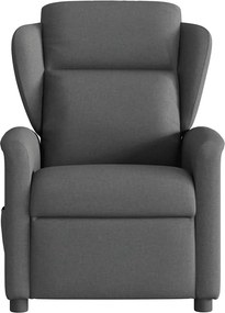 Elektrické masážní polohovací křeslo tmavě šedé textil 3303125