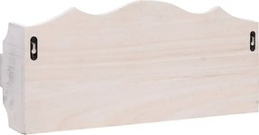 Nástěnný věšák bílý 50 x 10 x 23 cm dřevo 284231