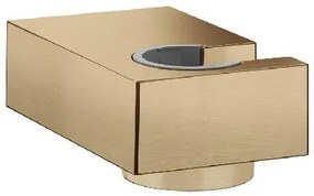 Hansgrohe - Nástěnný držák sprchy Porter E, kartáčovaný bronz 28387140
