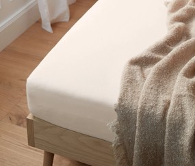 Tchibo - Žerzejové napínací prostěradlo - barva: bílá