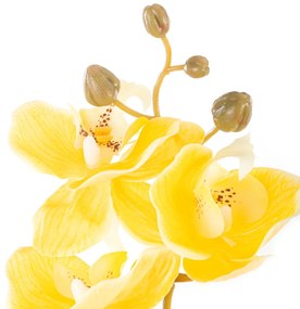 Umělý květ orchideje Žlutý EDEN