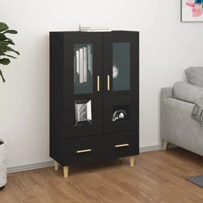 Highboard černý 70 x 31 x 115 cm kompozitní dřevo - Default Title