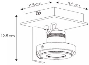 Lucide 17906/06/12 - LED Stmívatelné bodové svítidlo LANDA 1xGU10/5W/230V