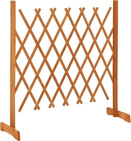 Zahradní trelážový plot oranžový 120 x 90 cm masivní jedle 314824