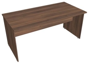 Stůl jednací rovný 160 cm - Hobis Gate GJ 1600 Dekor stolové desky: ořech, Dekor lamino podnože: ořech