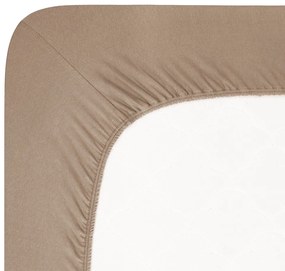 4Home jersey prostěradlo Luxury ořechová, 90 x 200 cm