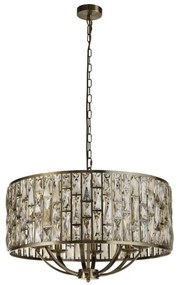 Searchlight 6588-8AB Závěsné glamour svítidlo BIJOU patina, průměr 64cm