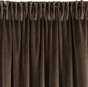 ZATEMŇOVACÍ ZÁVĚS NA PÁSCE RIA 140X270 CM HNĚDÁ