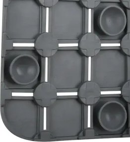 MSV QUADRO Premium protiskluzová podložka do sprchy šedá / SBS kaučuk