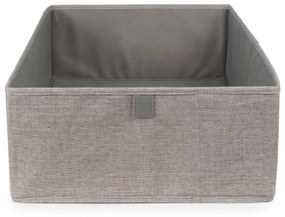 Úložný box Compactor Oxford 36 x 42 x 16,5 cm, polyester, šedo-béžový