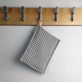 TULULUM Vaflová mycí žínka Barva: Tmavě šedá