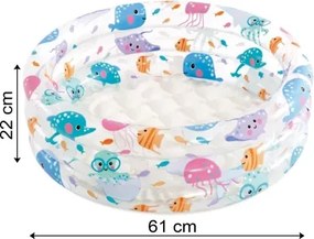 Nafukovací bazén pro děti 61 × 22 cm, 28 l – I57106NP