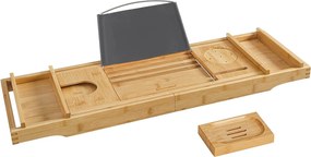 Bambusový tác na vanu, 75-109 cm