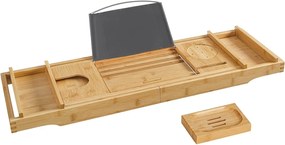 Bambusový tác na vanu, 75-109 cm
