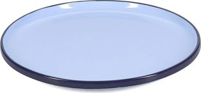 Modrý talíř z kameniny ø 26 cm Duo – ONA