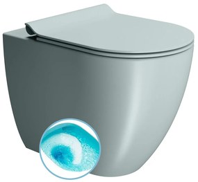 GSI PURA WC mísa stojící, Swirlflush, 36x55cm, spodní/zadní odpad, ghiaccio dual-mat 880315