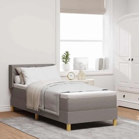 Postel s boxspringem s polštářem Taupe 200 x 80 cm textil 3341325