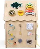 2Kids Toys Activity board Domeček přírodní / od 3 let