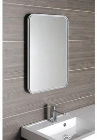 Sapho Float Zrcadlo s LED osvětlením v rámu, 60x80 cm, bílá, 22572